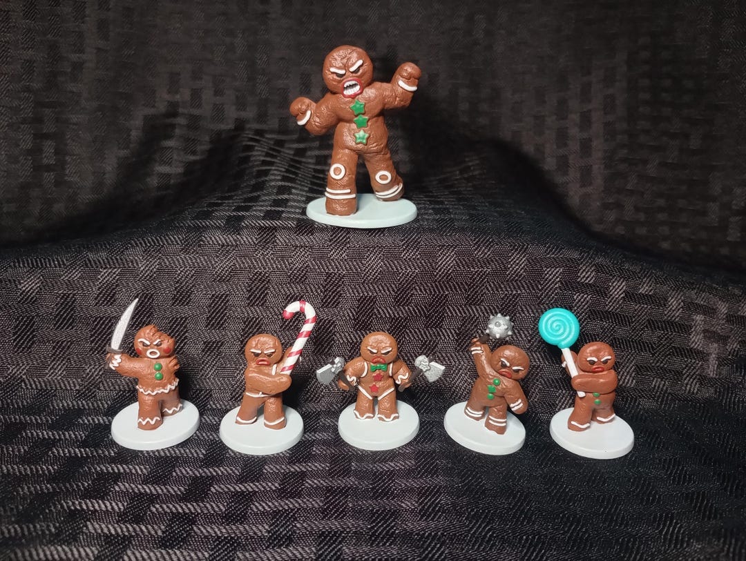 Gingerbread Gang - PAINTED - War in Christmas Village, Frostgrave, D&D ...