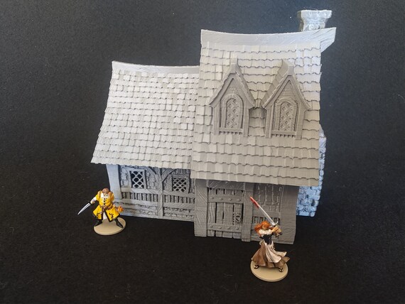 Medieval House/cottage 28mm Scale Gaming Christmas | Etsy