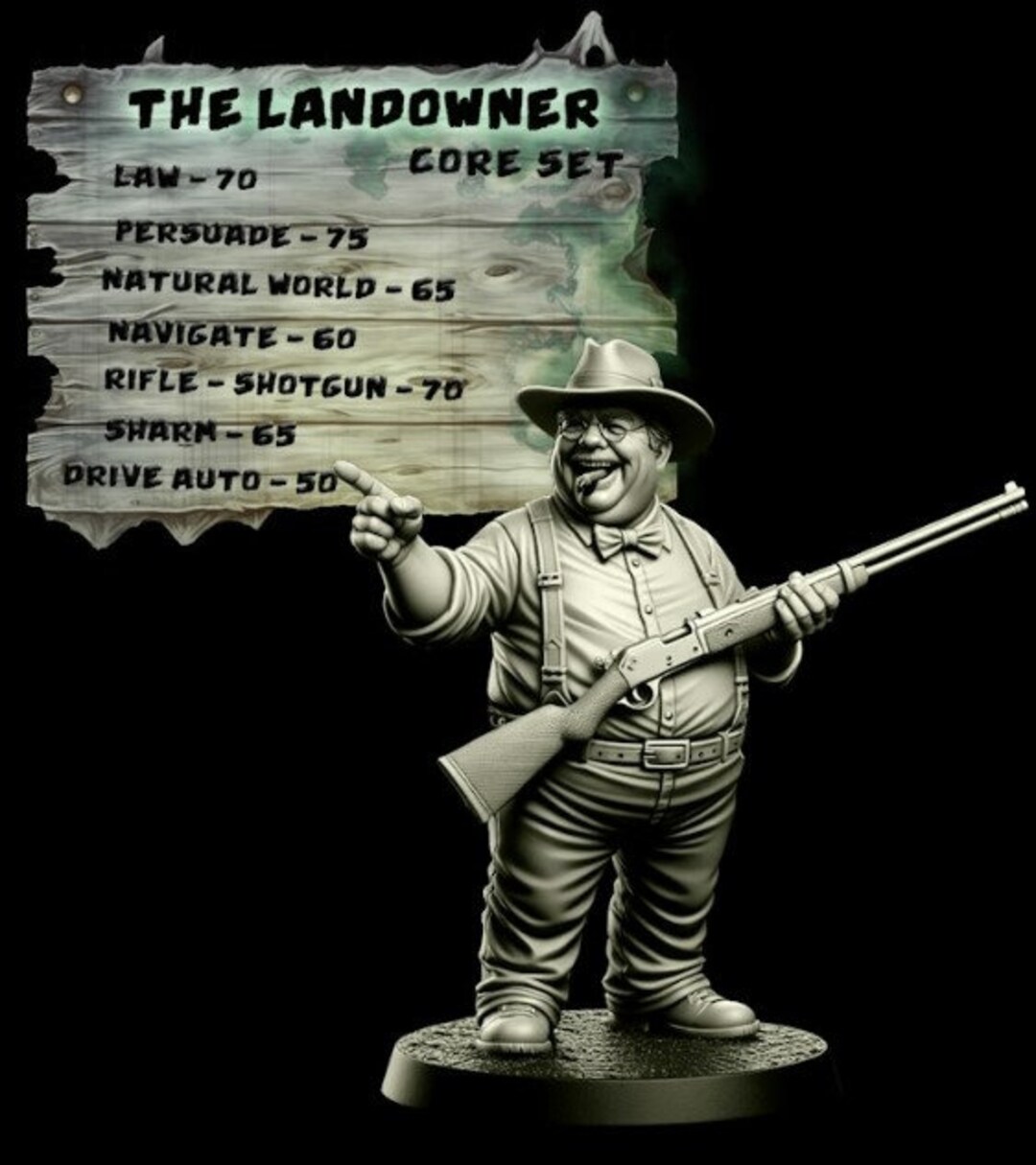 The Landowner--moonlite Bayous: Cthulhu Characters - Etsy