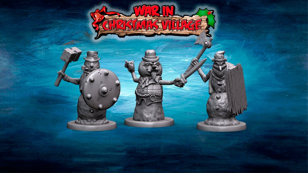 Snowmen Warriors - War in Christmas Village, Frostgrave, D&D, Tabletop ...