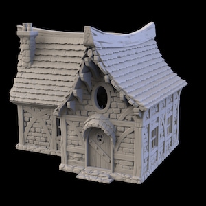 Medieval House/cottage - 28mm Scale - Gaming, Christmas Village ...