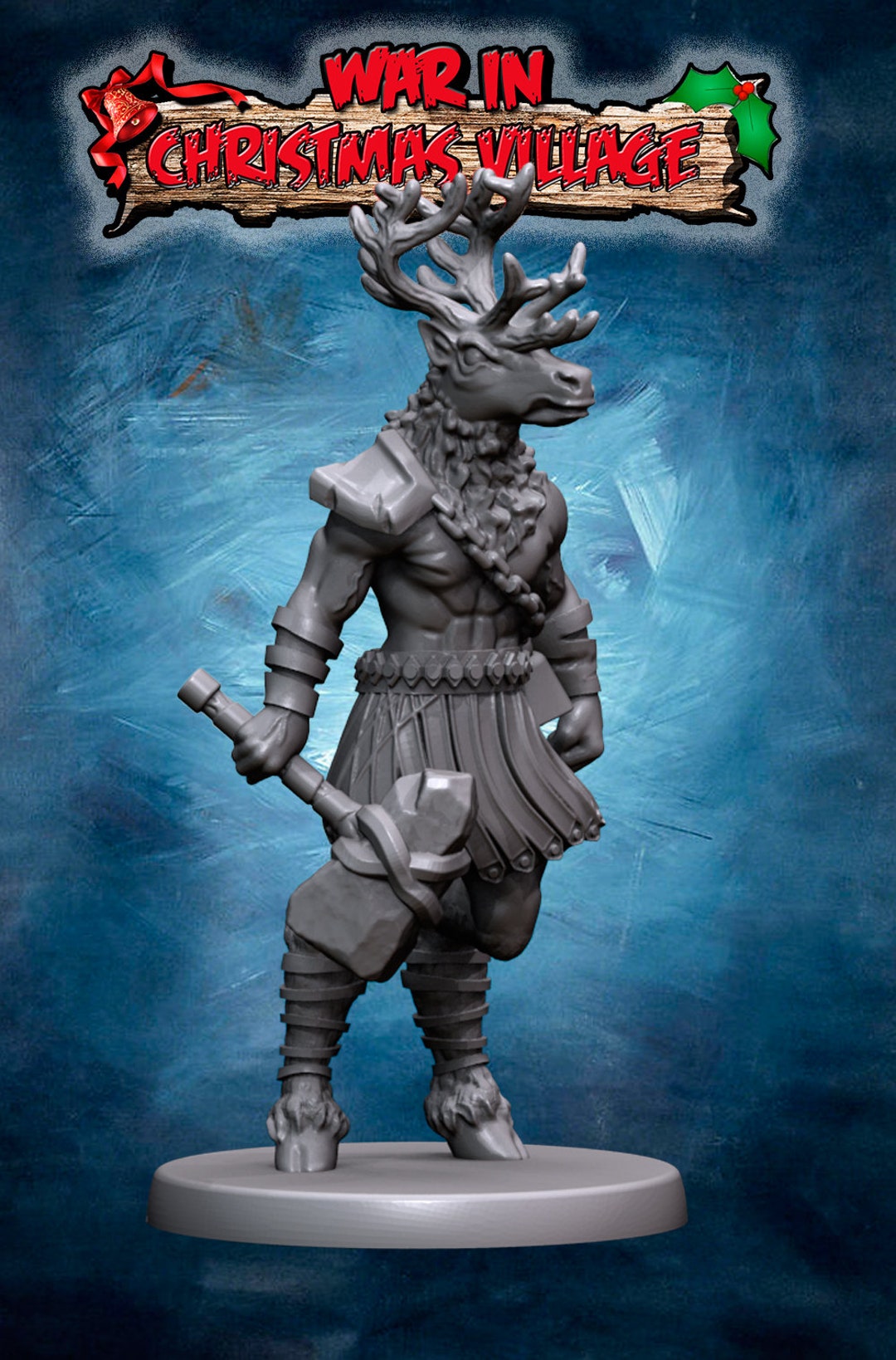Reindeer Man - War in Christmas Village, Frostgrave, D&D, Tabletop ...