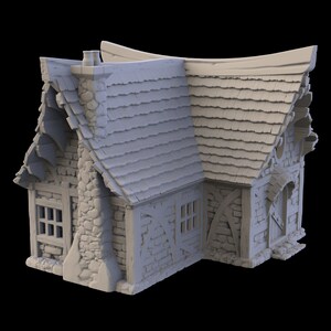 Medieval House/cottage - 28mm Scale - Gaming, Christmas Village ...