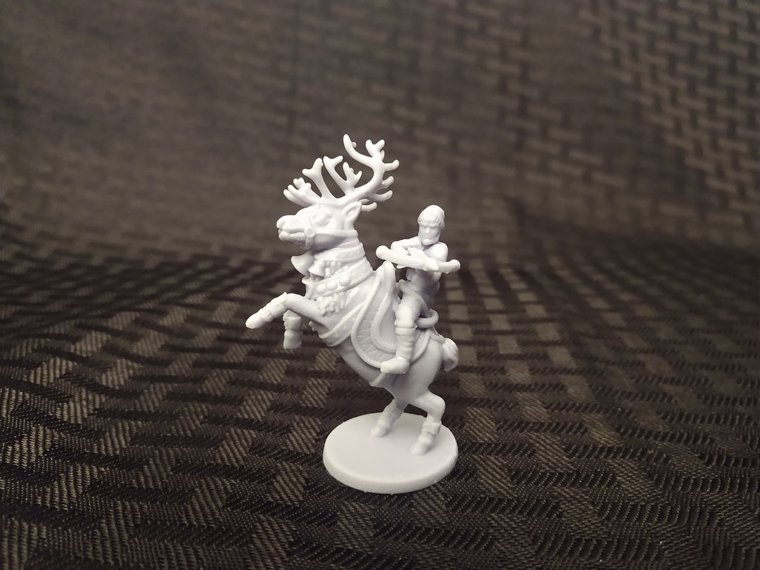 Reindeer Mounted Elf - War in Christmas Village, Frostgrave, D&D ...