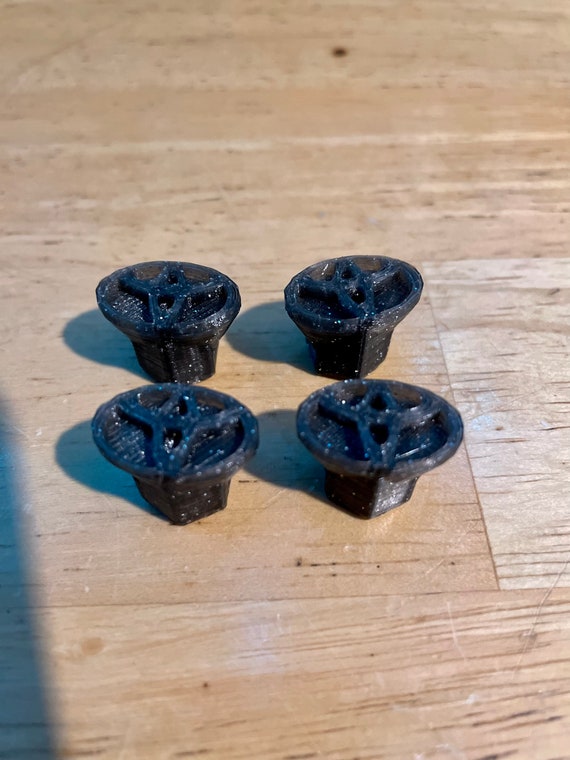 Toyota Emblem Logo Tire Valve Stem Caps Set Pack of 4 Your | Etsy