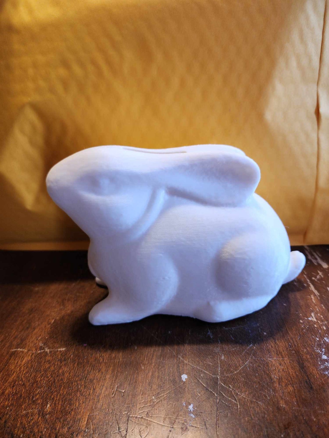 Easter Bunny Rabbit Coin Bank Decoration 5" Removeable Plug Reusable ...