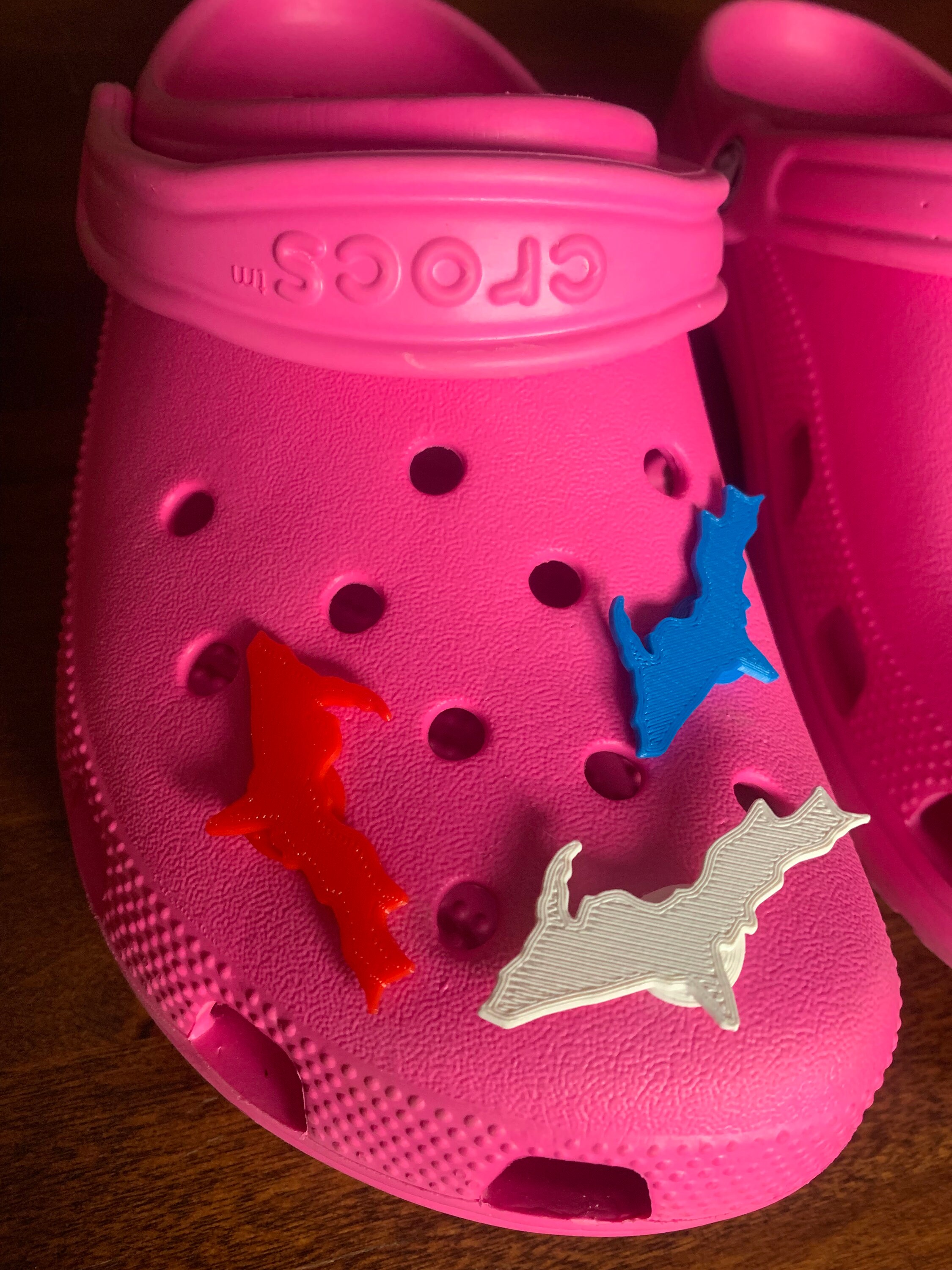 Yooper Croc Charms Pair Set of 2 in Your Choice of Color - Upper ...