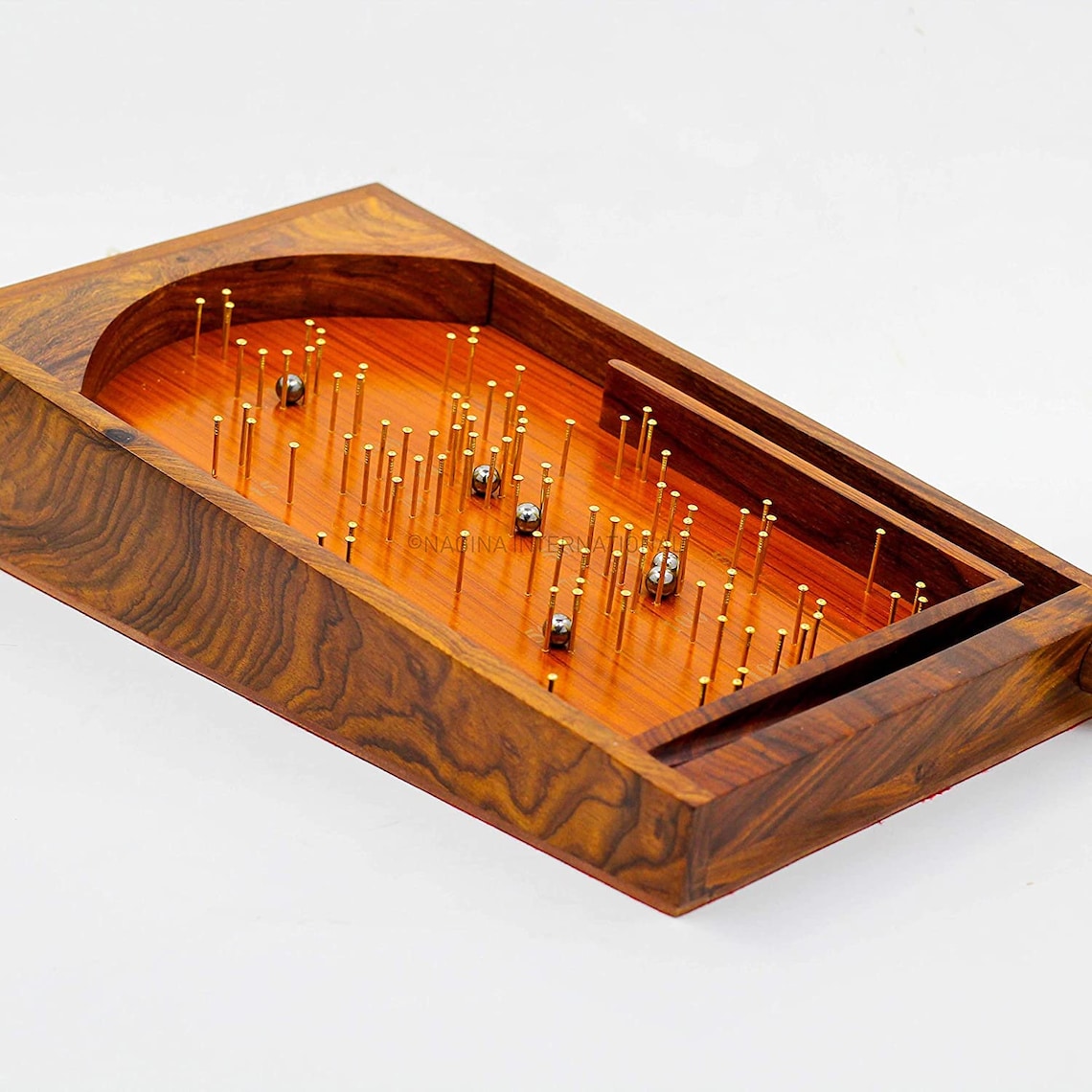Personalized Handmade Wooden Pinball Game Traditional Wooden Craft ...