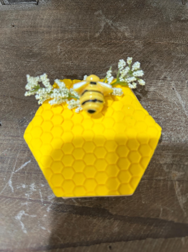 FAUX Bee Themed Hexagon Cookie - Etsy
