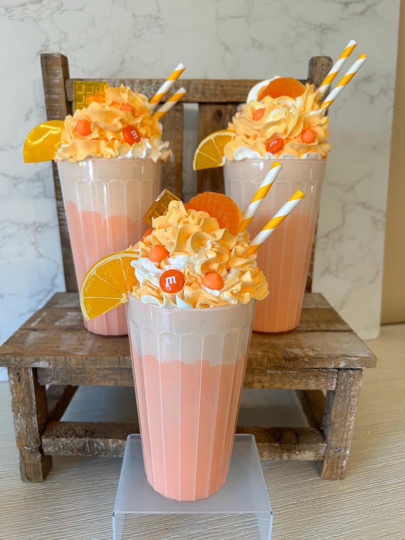Faux creamsicle Milkshake - Etsy