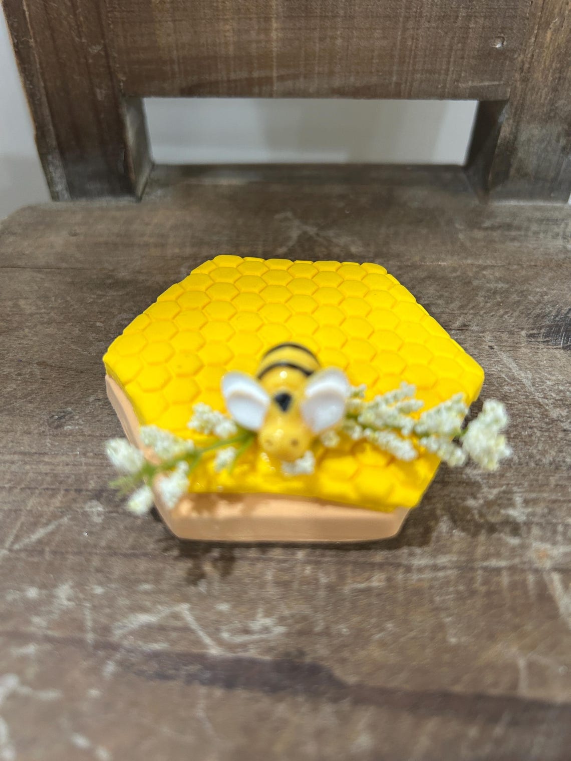 FAUX Bee Themed Hexagon Cookie - Etsy