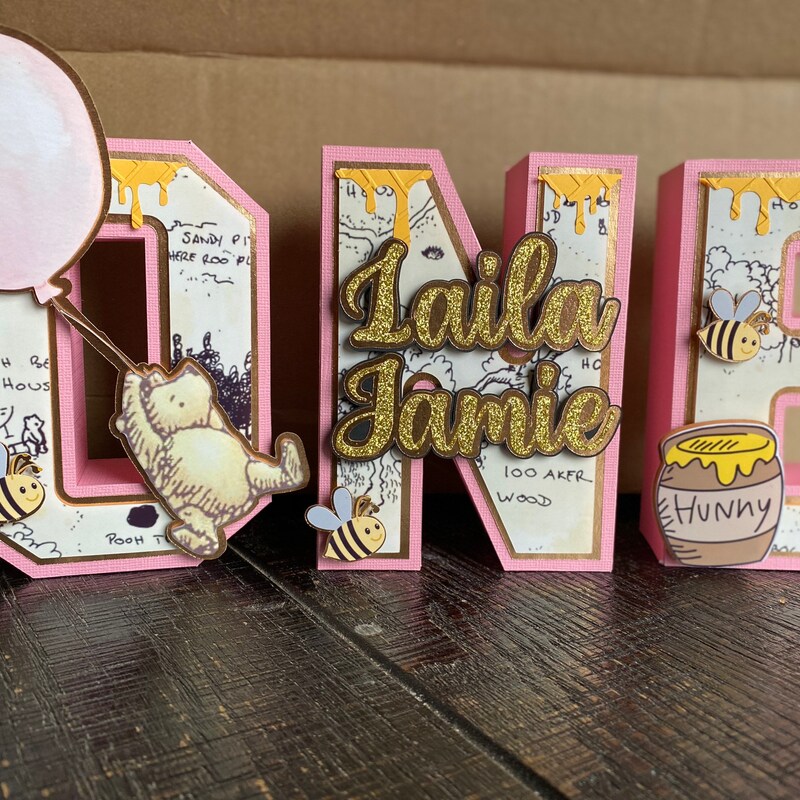 Winnie Pooh Letters - Etsy