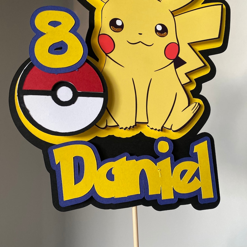 Pokemons Cake Topper - Etsy
