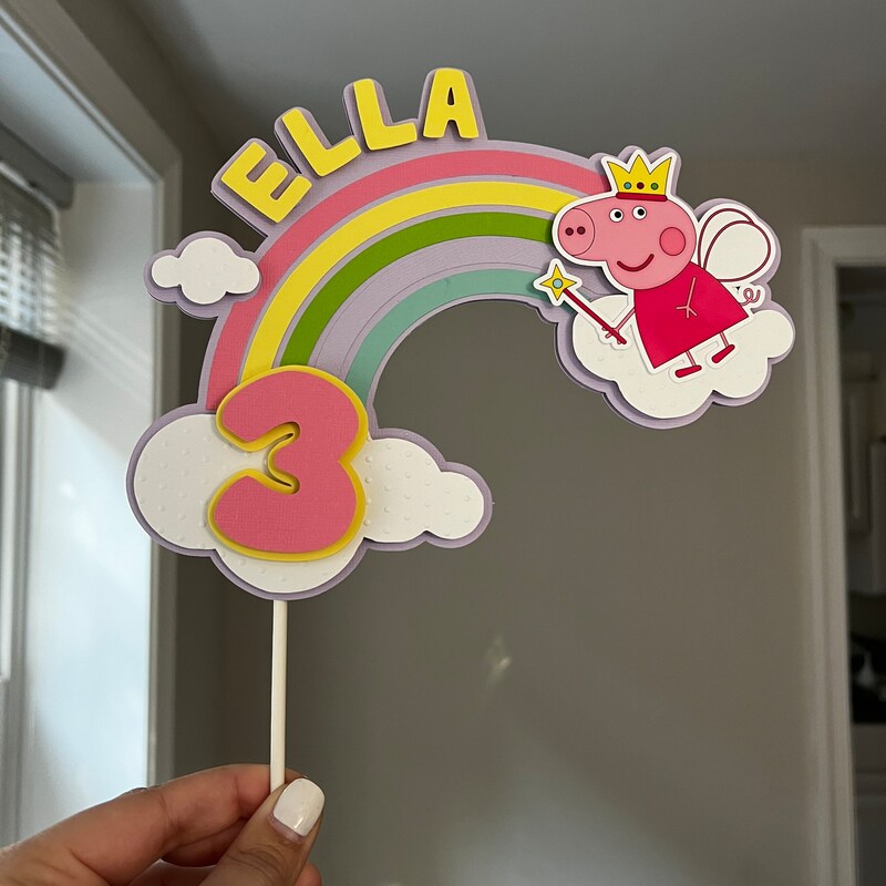 Peppa Pig Cake Topper - Etsy
