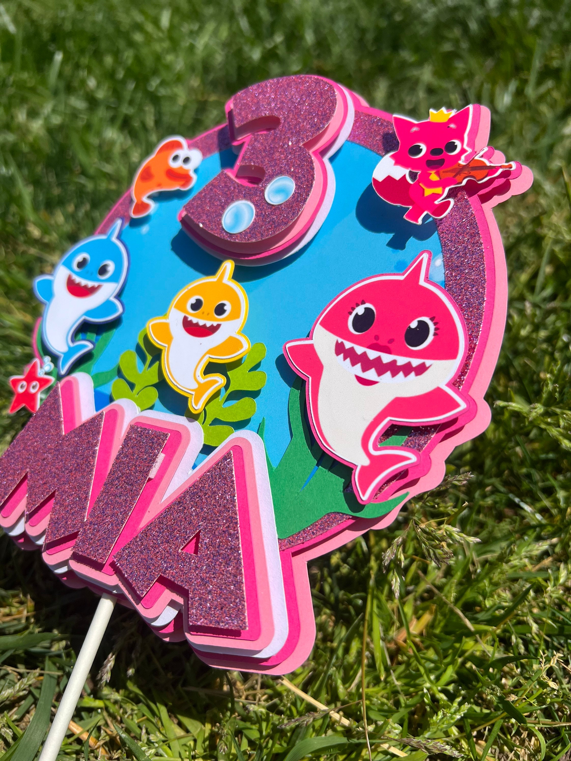 Baby Shark Cake Topper Shark Party Shark Baby Topper Shark - Etsy Australia
