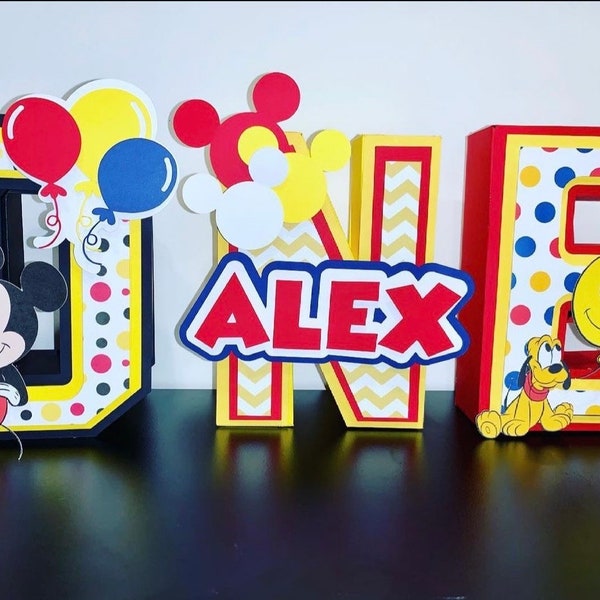 Mickey Club House Letters - Etsy