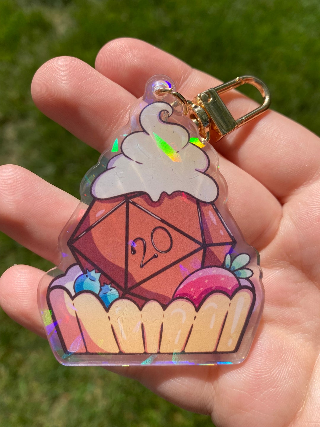 Keychain *misprint B Grade*-d20 Dessert Dice: Dungeons and Dragons Cute ...