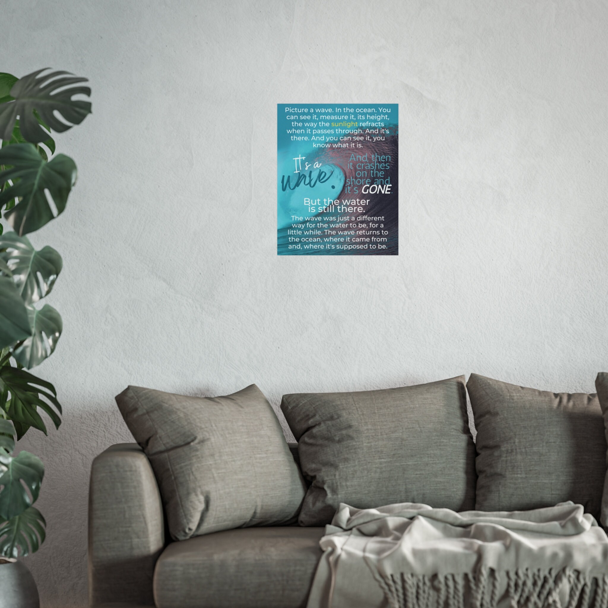 Fine Art Poster, the Wave, Inspired by the Good Place, TV Quotes, the ...