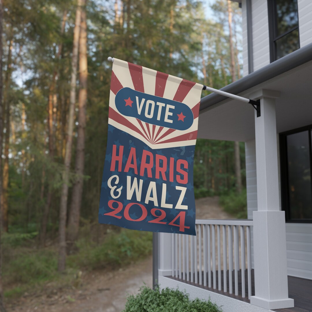 Kamala Harris Banner, Kamala Harris Yard Sign, Harris Walz Flag, Harris ...