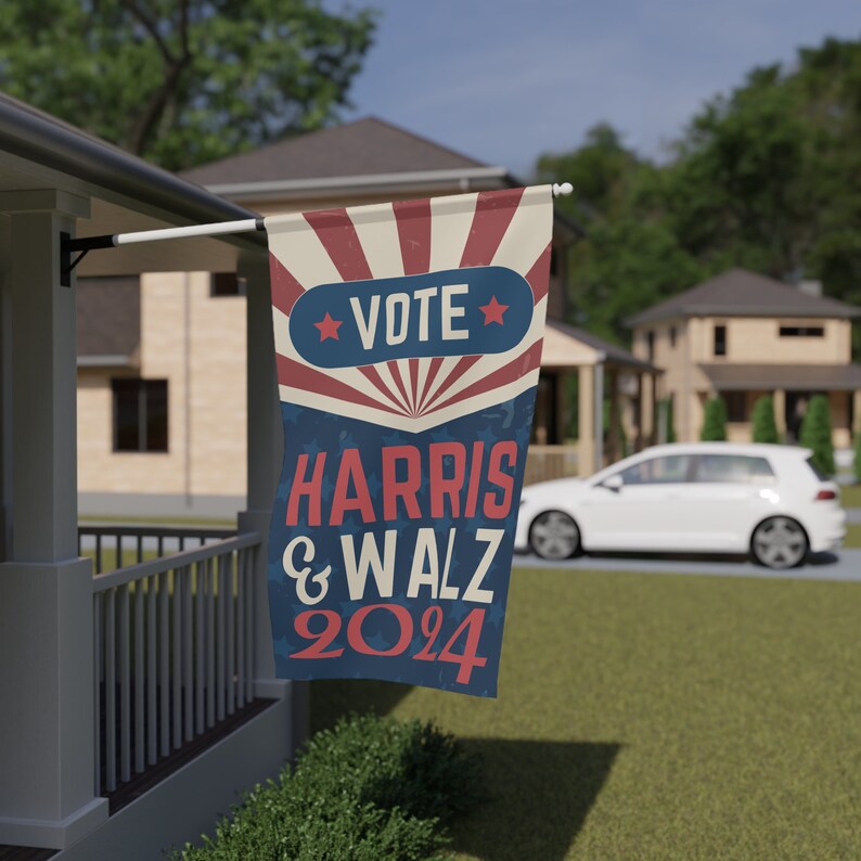 Kamala Harris Banner, Kamala Harris Yard Sign, Harris Walz Flag, Harris ...