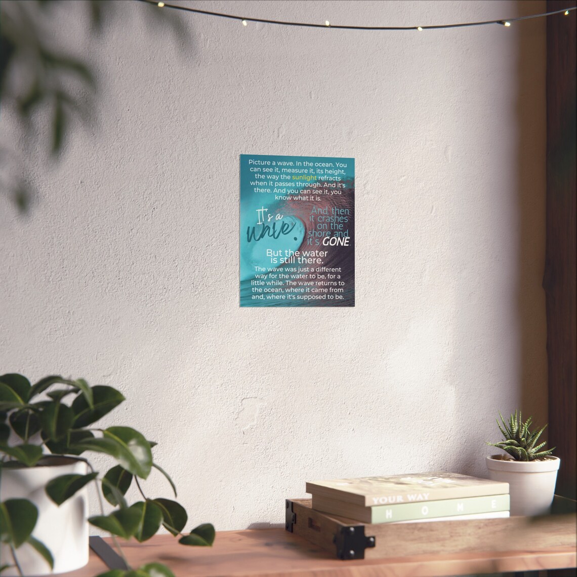 Fine Art Poster, the Wave, Inspired by the Good Place, TV Quotes, the ...
