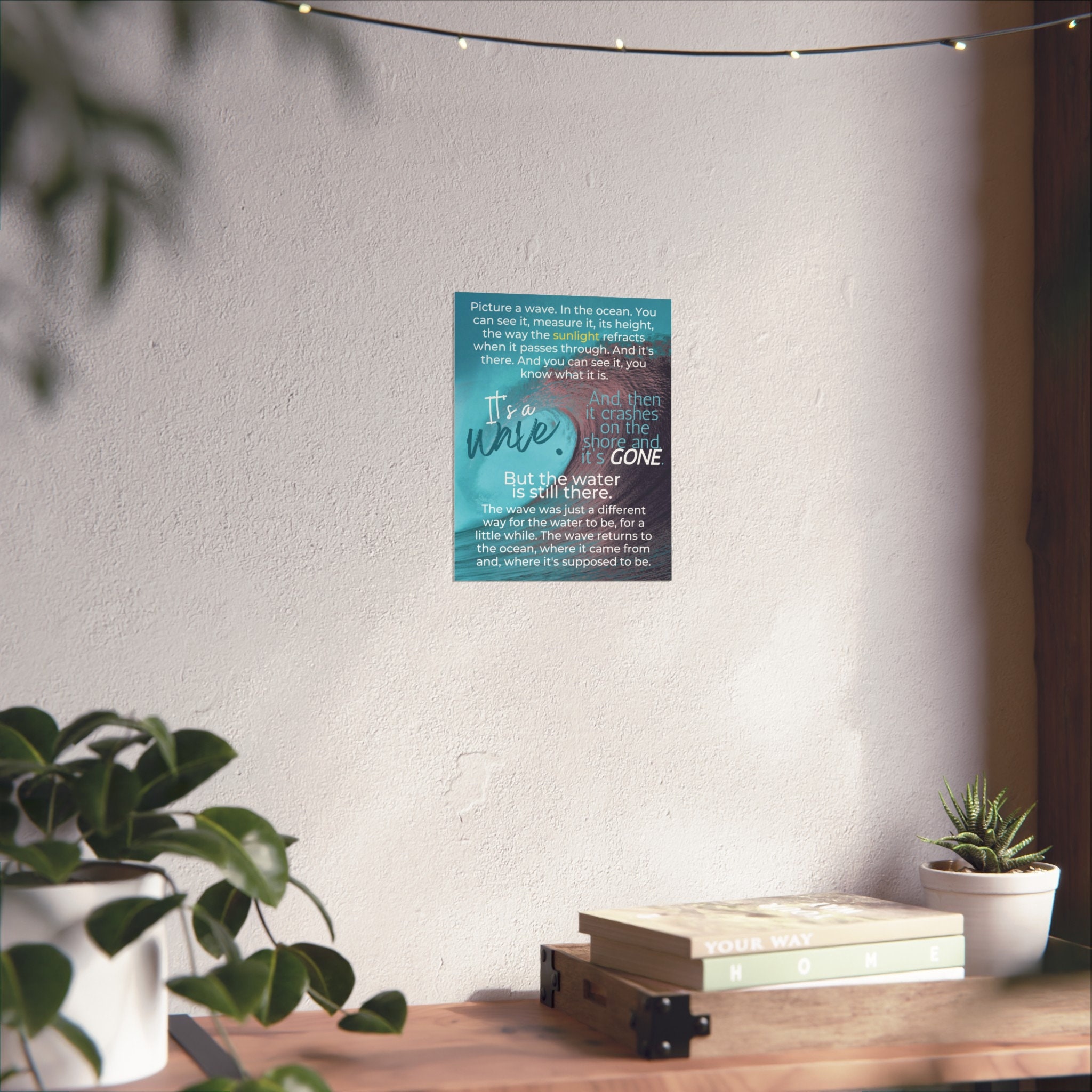 Fine Art Poster, the Wave, Inspired by the Good Place, TV Quotes, the ...