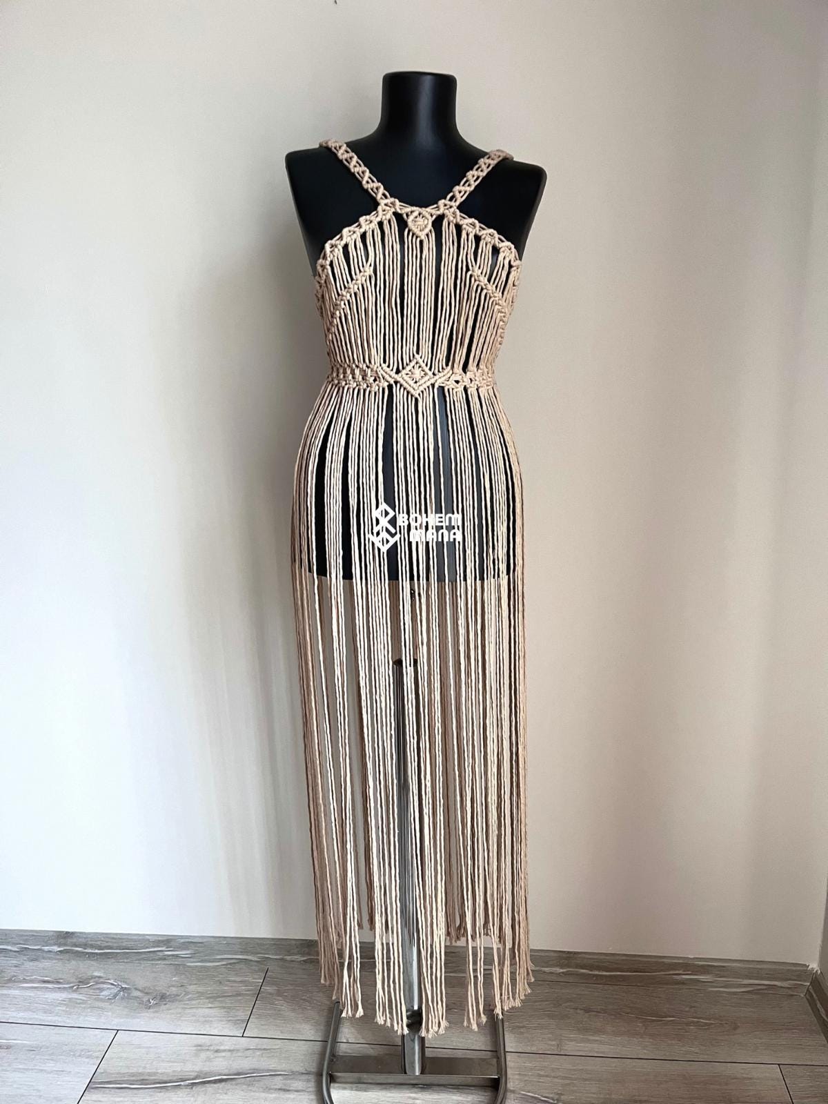 Bohemian Macrame Dress, Festival Clothing Woman, Rave Outfit, Festival ...