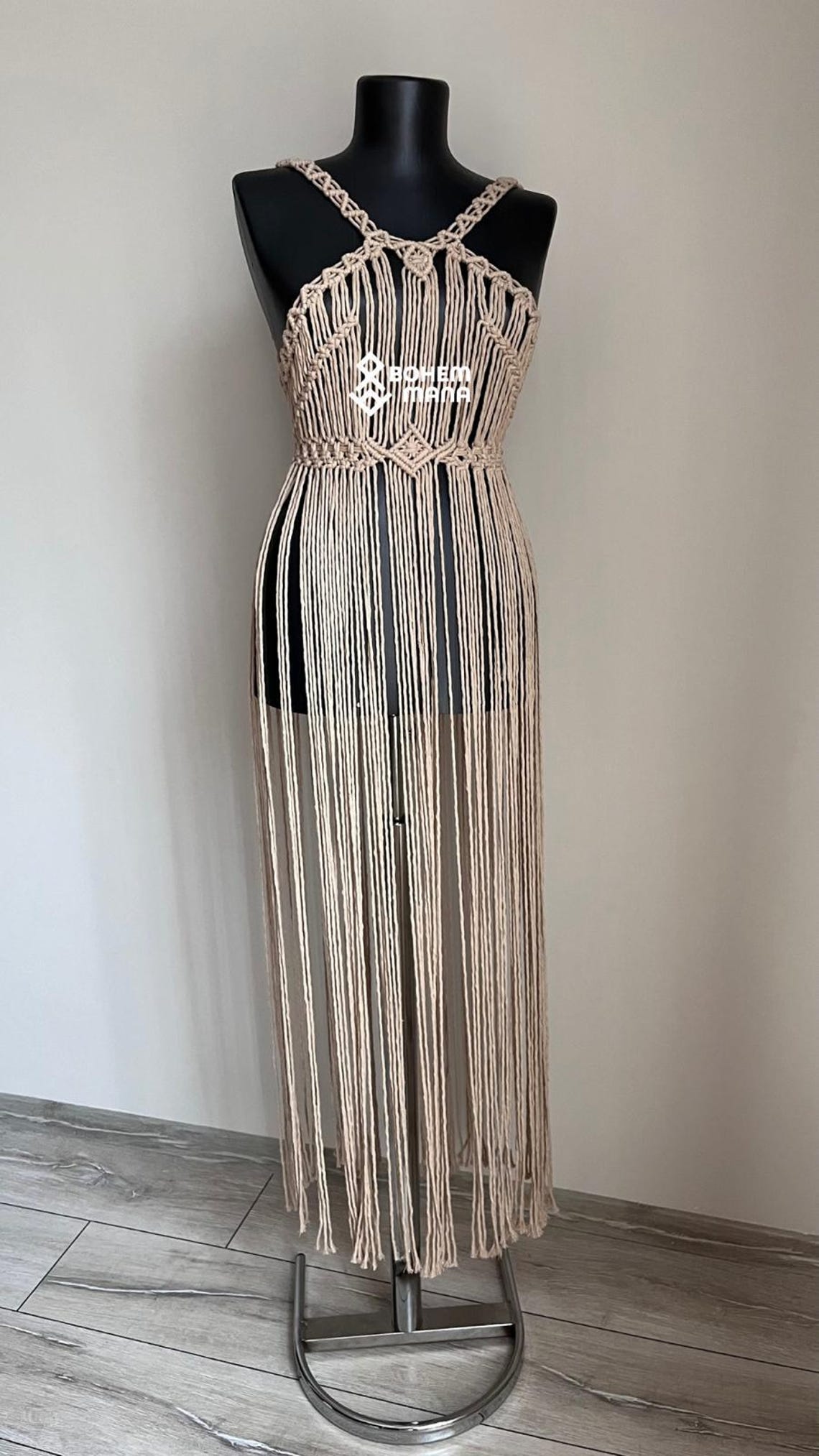 Bohemian Macrame Dress, Festival Clothing Woman, Rave Outfit, Festival ...