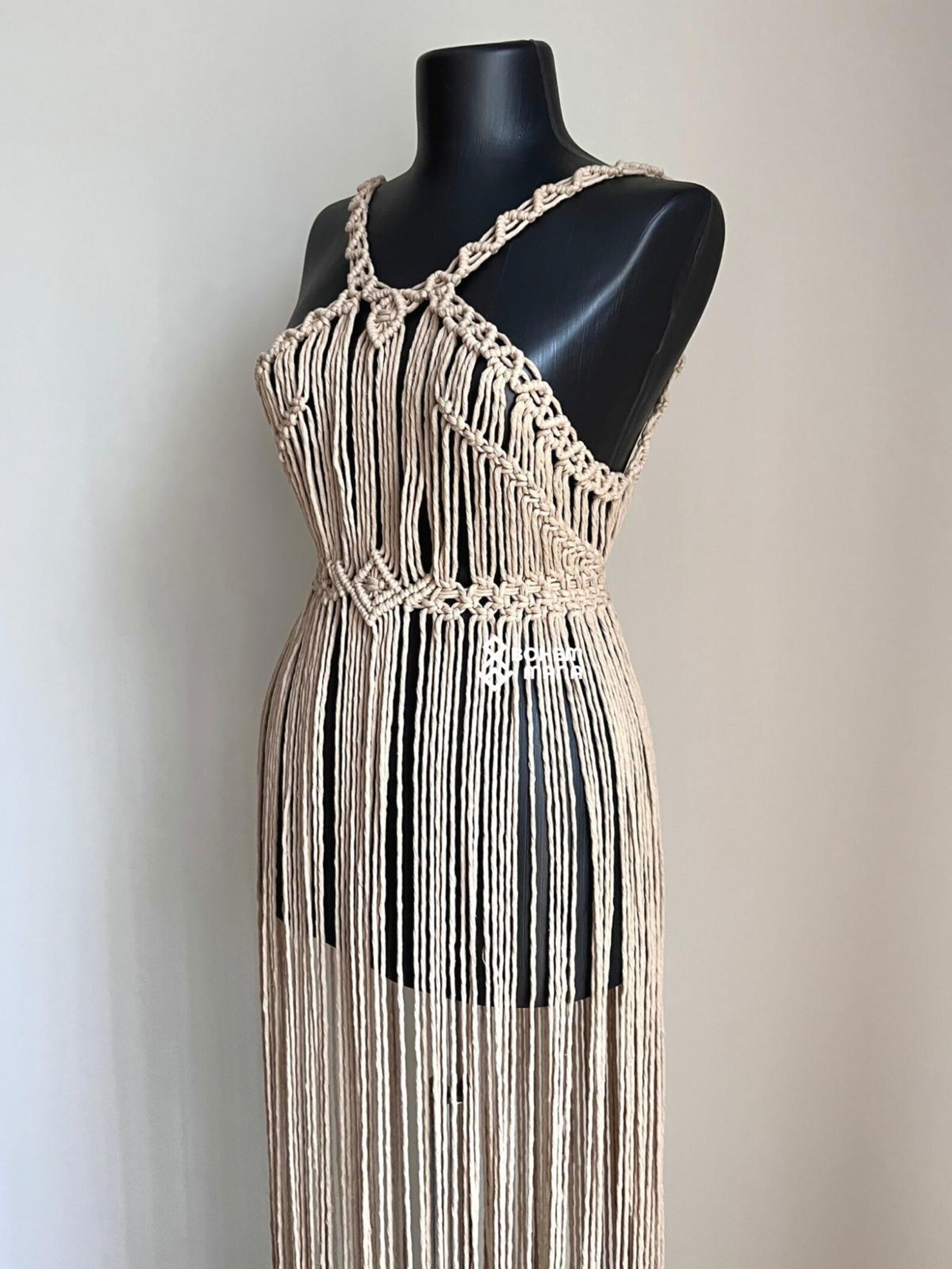 Bohemian Macrame Dress, Festival Clothing Woman, Rave Outfit, Festival ...