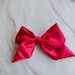 Red Silk Satin Hair Bow, Elegant Bow,oversized Hair Bow, Big Bow ...