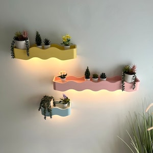 Colorful Wall Shelves, Colorful Shelf, Unique Handcrafted Wall Art ...