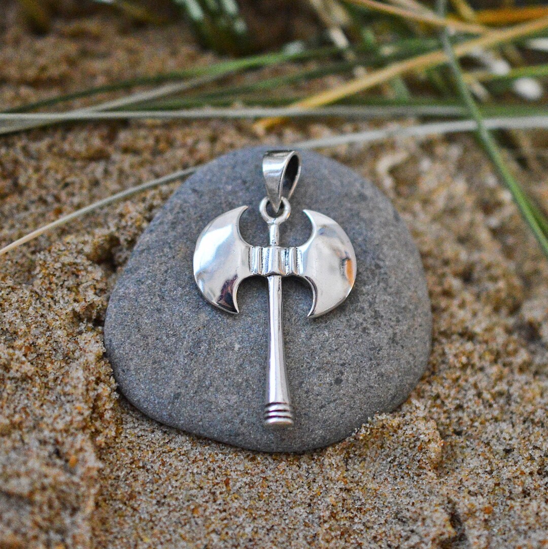 Sterling Silver 925 Viking Axe Pendant - Etsy