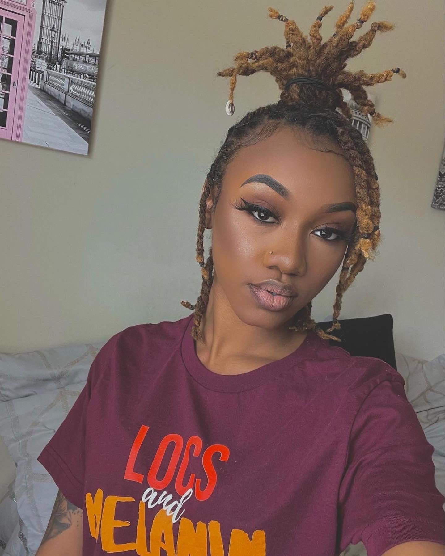 LOCS and MELANIN Dreadlocks Shirt Loc Shirt, Black Woman Shirt, Loc ...