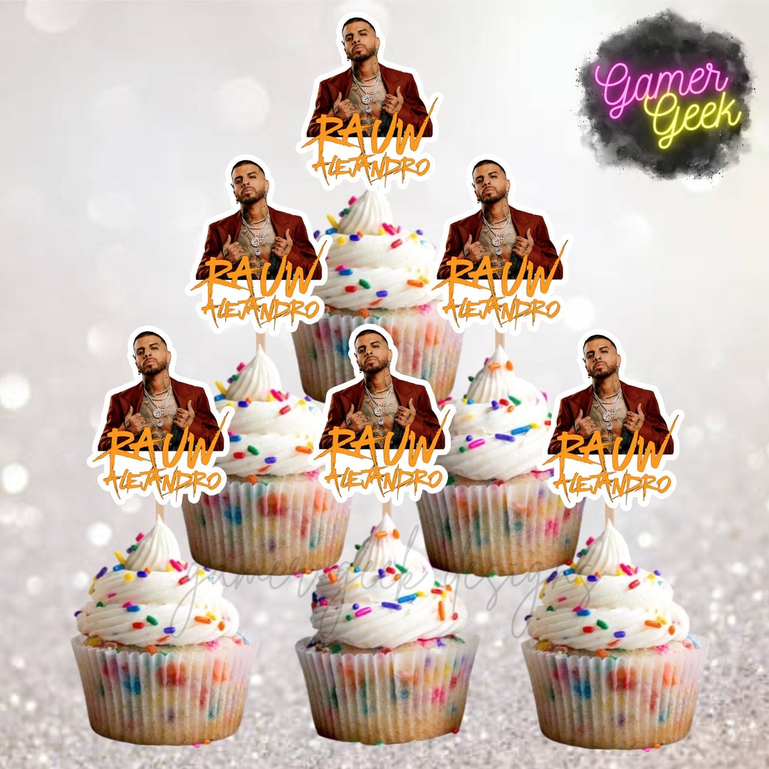 Rauw Alejandro Inspired Cupcake Toppers El Zorro Party - Etsy