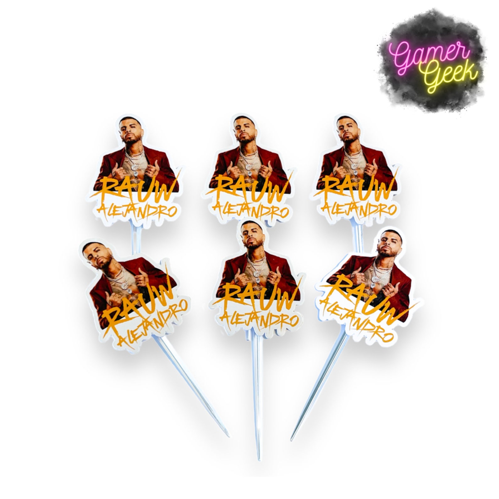 Rauw Alejandro Inspired Cupcake Toppers El Zorro Party Supplies Cupcake ...