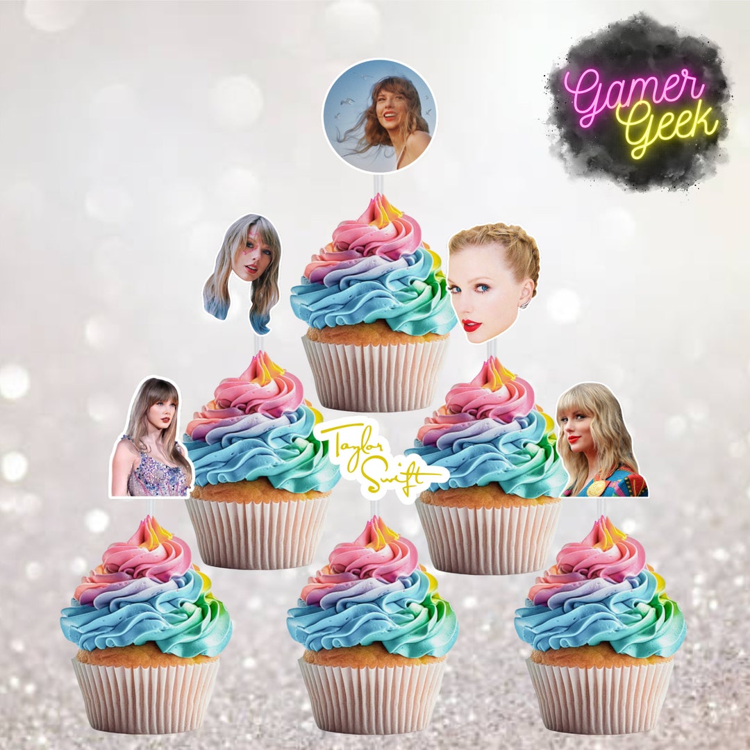Swifty 1989 Inspired Cupcake Toppers | Party Supplies | Cupcake Picks ...