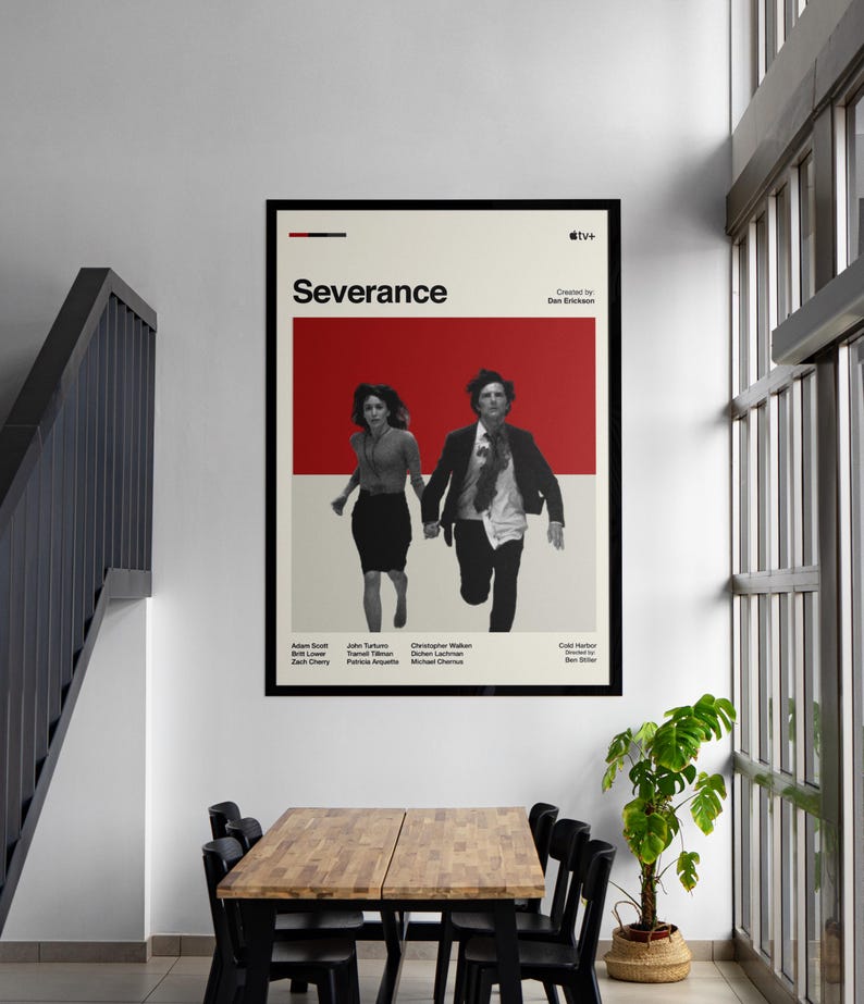 Severance Mid Century Movie Poster | Mid Century Film Poster ...