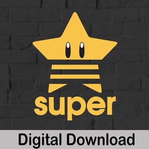 Super Star Vector, SVG and PNG Files, Clip Art, 3 Simple Layers - Etsy