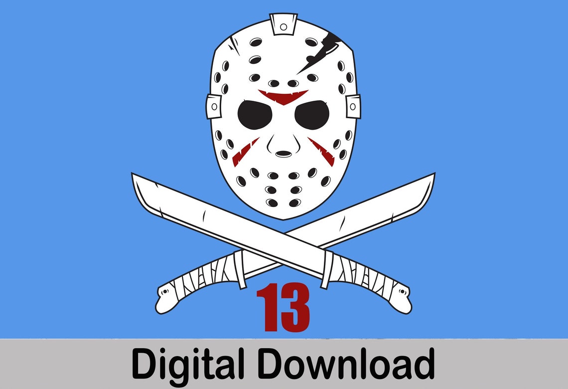 Jason 13 Clip Art, Vector Image, SVG and PNG Files, Cricut File. - Etsy