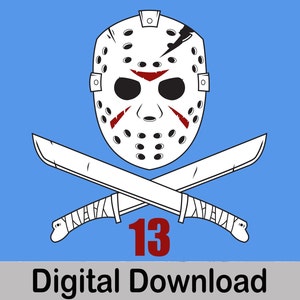 Jason 13 Clip Art, Vector Image, SVG and PNG Files, Cricut File. - Etsy