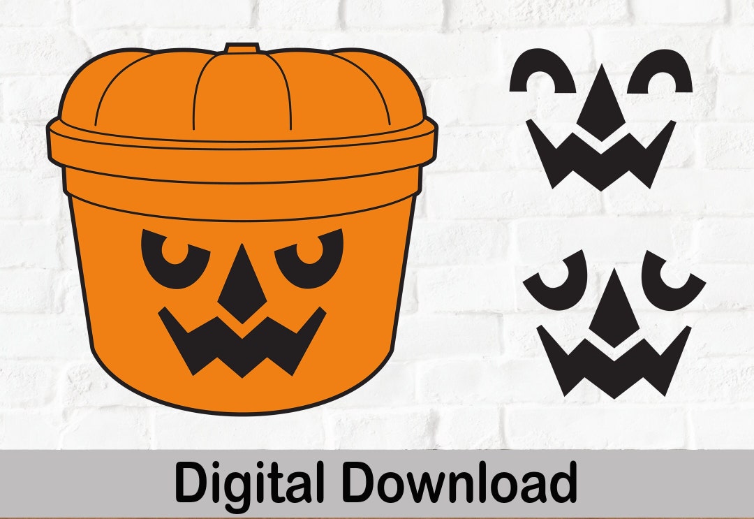 Halloween Candy Bucket Image, SVG and PNG Files, Cricut Files. - Etsy