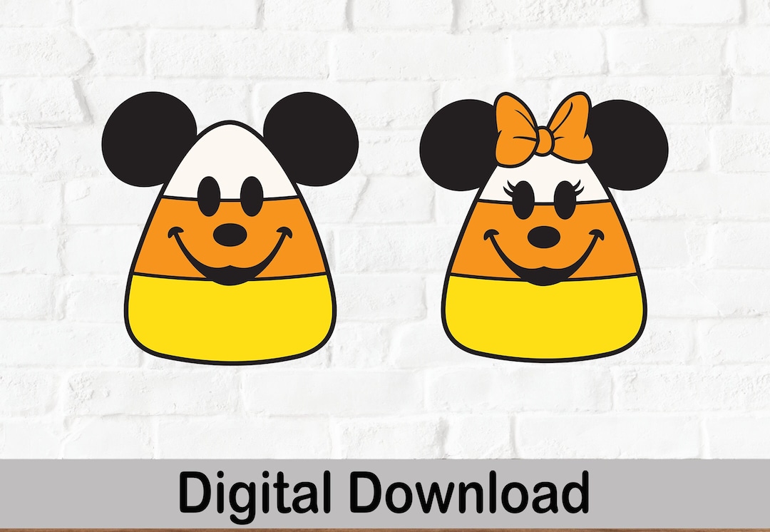 Halloween Candy Corn Mouse Bundle, SVG and PNG Files, Simple Cricut ...