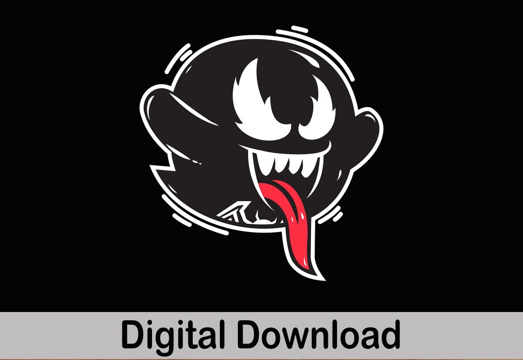 Mario World, Mean Boo Ghost, SVG and PNG Files, Cricut Cut File. - Etsy