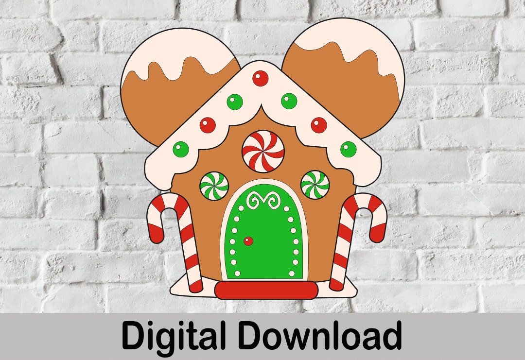 Christmas Gingerbread House Mouse,svg and PNG Files, Clip Art. - Etsy