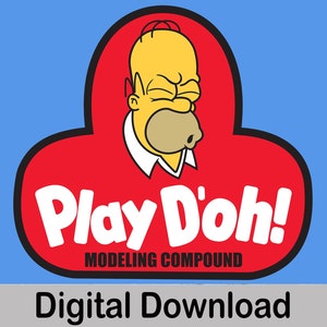 Homer Play Doh Clip Art, SVG and PNG Files, Cricut File. - Etsy