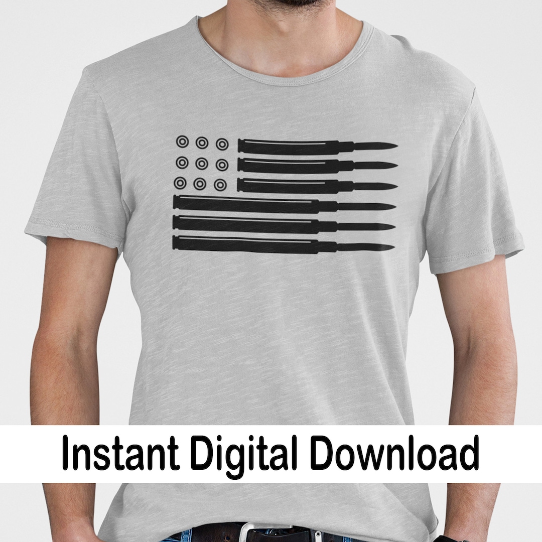 Bullet American Flag Svg, Instant Download, USA Flag SVG, Flag SVG ...