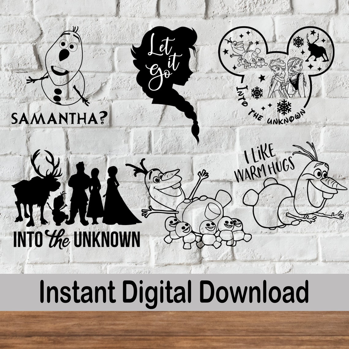 Bundle SVG Instant Download Princess Svg Into the Unknown | Etsy
