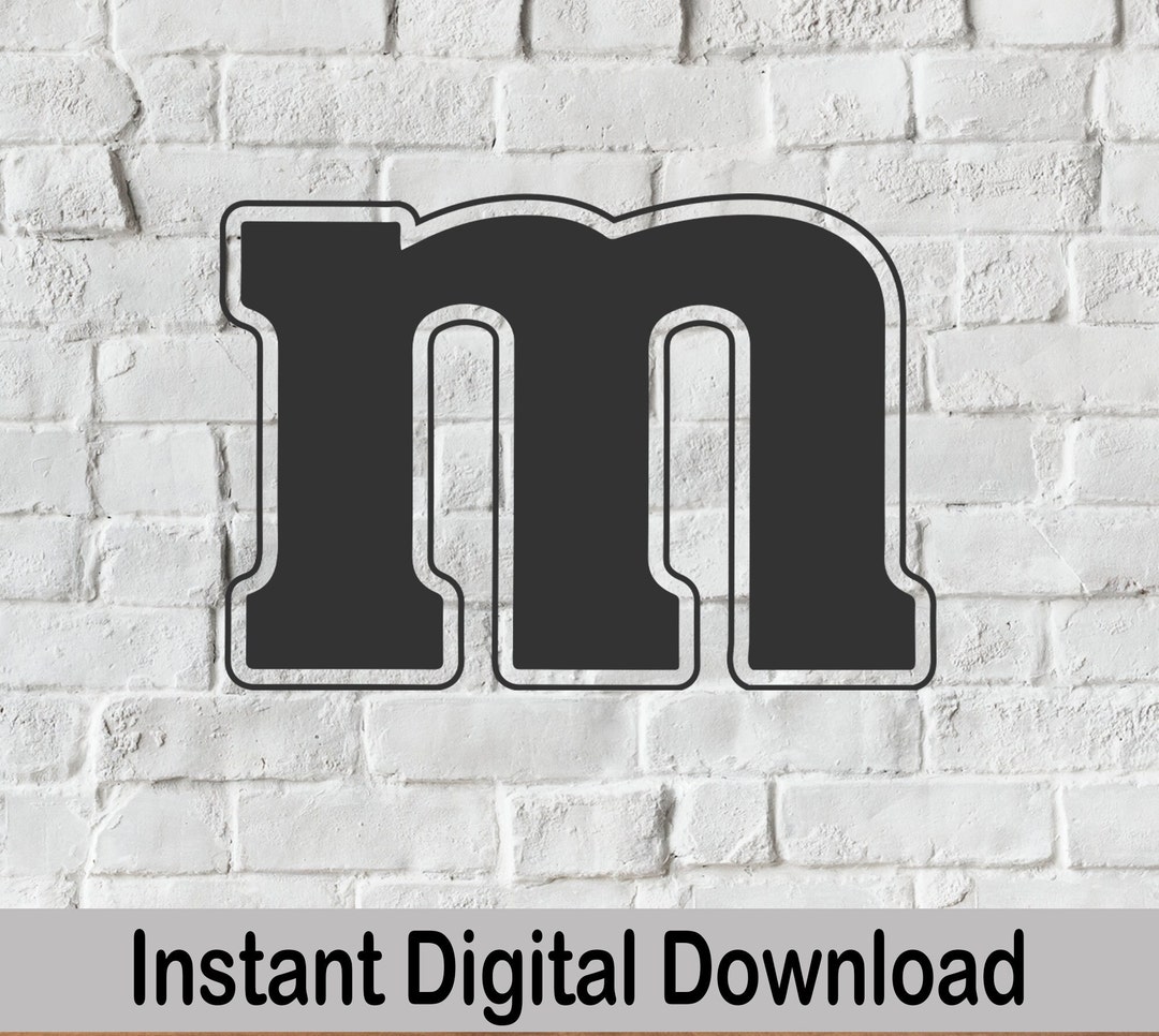 Lowercase Letter M SVG: Alphabet Clipart Cut File (digital Download) - Etsy
