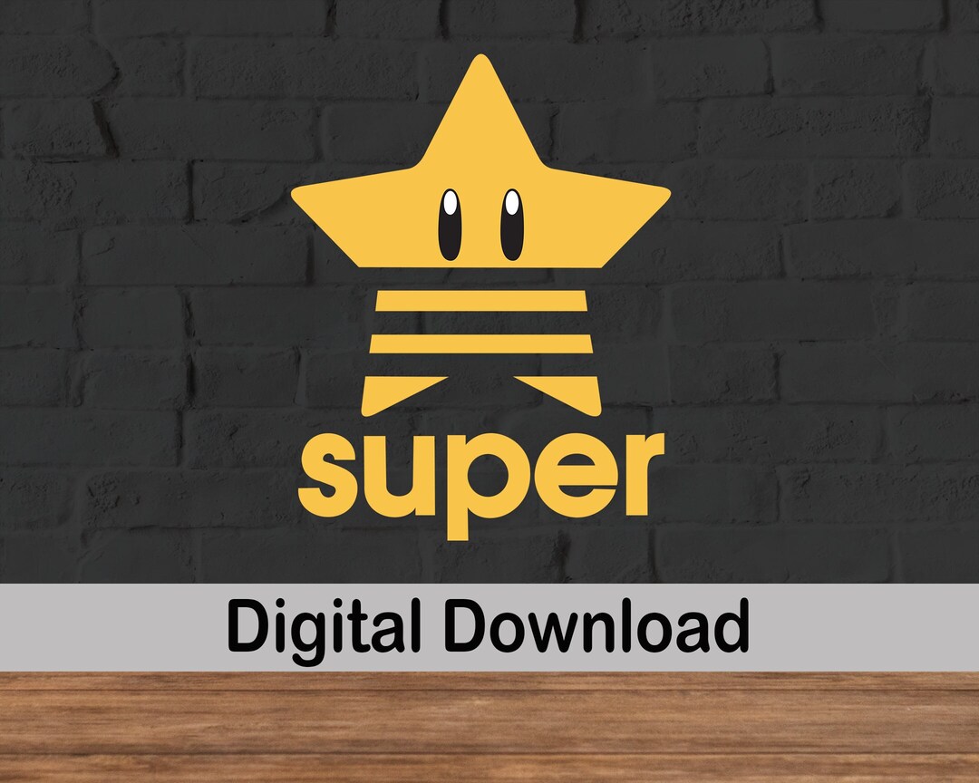 Super Star Vector SVG and PNG Files Clip Art 3 Simple - Etsy