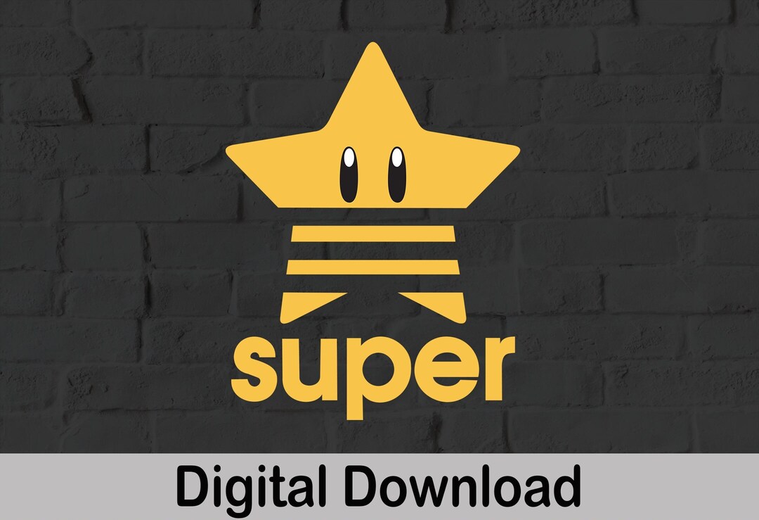 Super Star Vector, SVG and PNG Files, Clip Art, 3 Simple Layers - Etsy